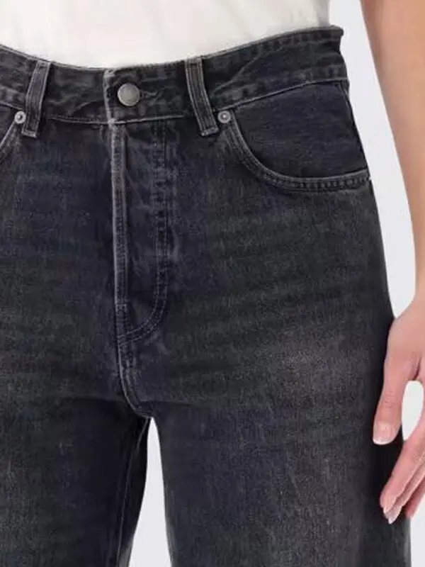 HAIKURE Betty Mid-rise Straight Leg Cropped Jeans