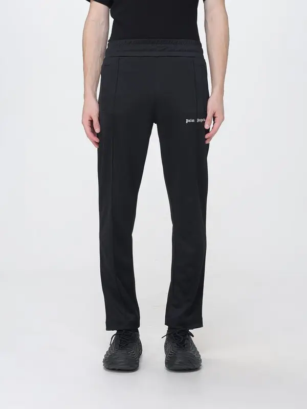 Palm Angels Slim Fit Technical Fabric Track Trousers With Logo