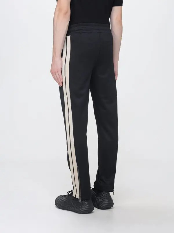 Palm Angels Slim Fit Technical Fabric Track Trousers With Logo