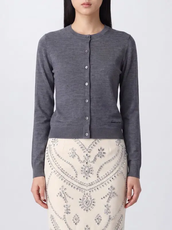 N° 21 Slim Fit Crewneck Cardigan In Pure Wool