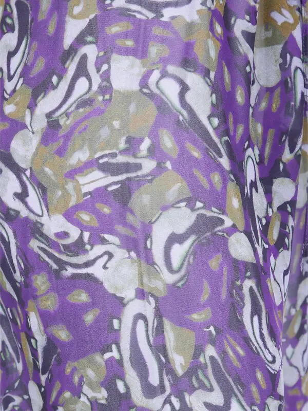 Dries Van Noten Abstract Print Viscose Straight-leg Trousers