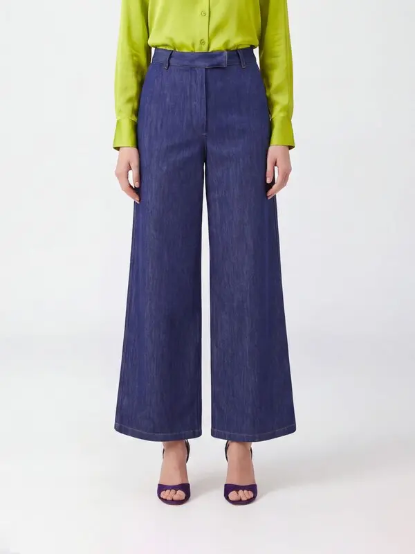 Dries Van Noten Wide-leg Denim Trousers