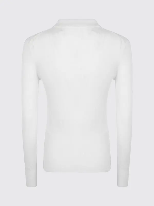 PAROSH P.a.r.o.s.h. Slim Fit Long-sleeved Pure Wool Polo