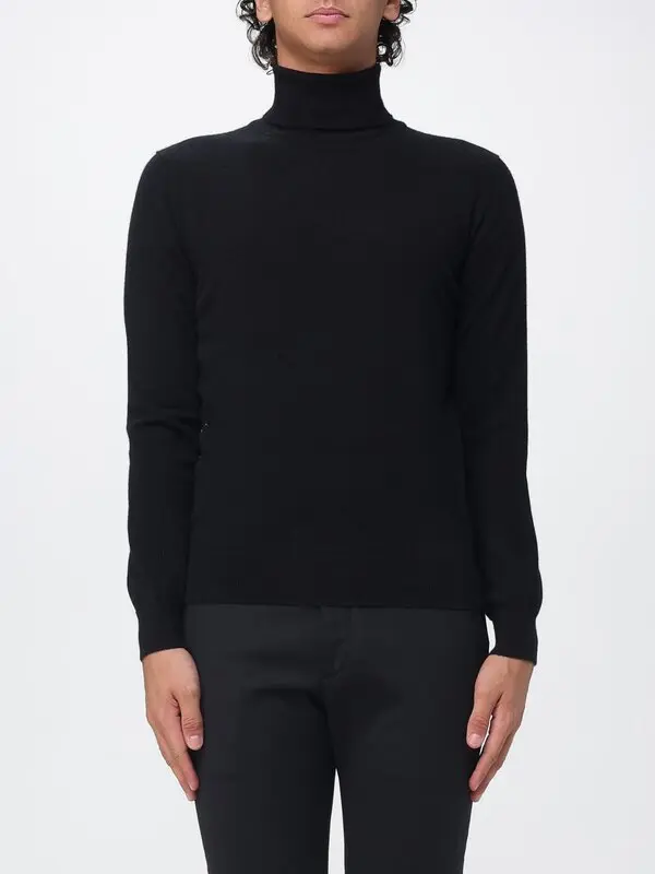 Malo Slim Fit Pure Cashmere Turtleneck Jumper With Long Sleeves