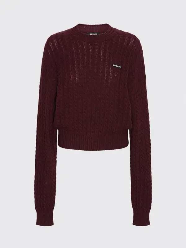 ROTATE BY BIRGER CHRISTENSEN Wool And Cashmere Blend Jumper With Applied Logo
