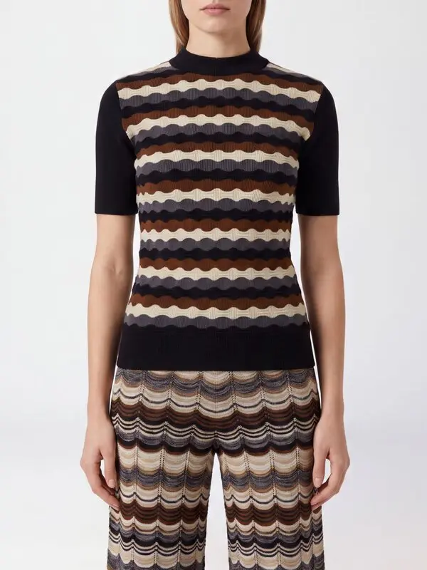 Marni Slim Fit Multicolour Striped Virgin Wool Jumper