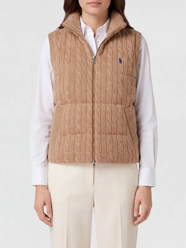 Polo Ralph Lauren Quilted Wool And Cashmere Vest With Pony Logo