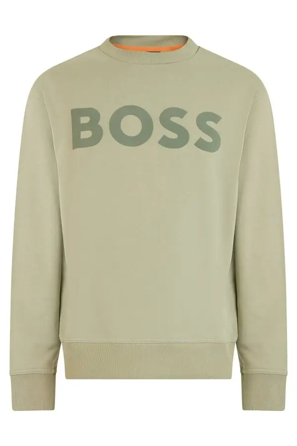 BOSS Modern Logo Cotton Sweatshirt