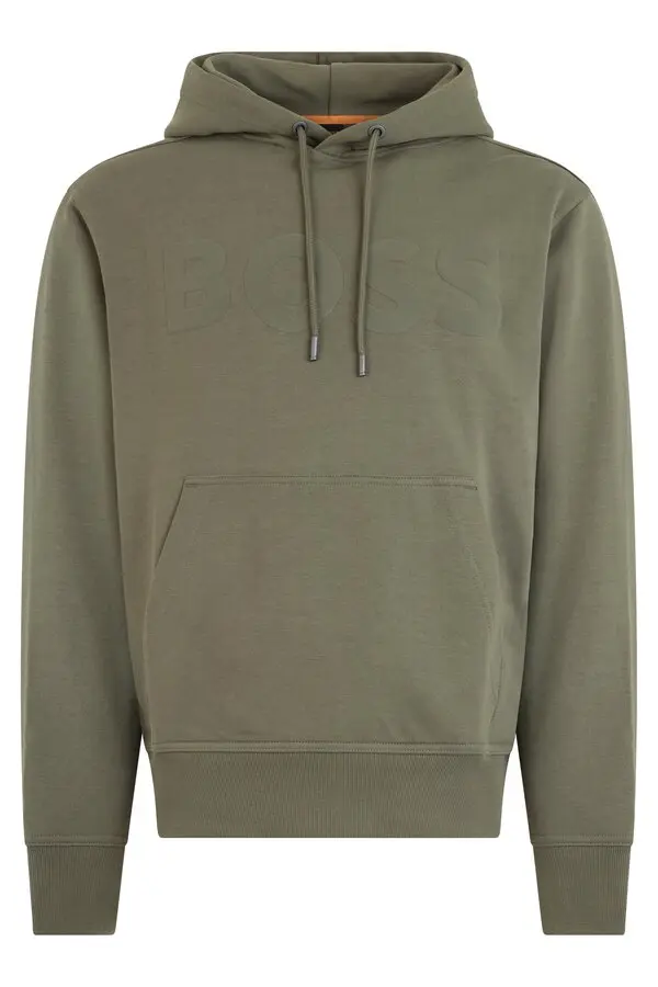 BOSS Cotton Hoodie With Classic Long Sleeve Design