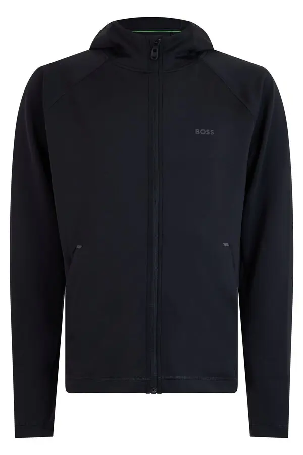 BOSS Hooded Zip-up Sweatshirt