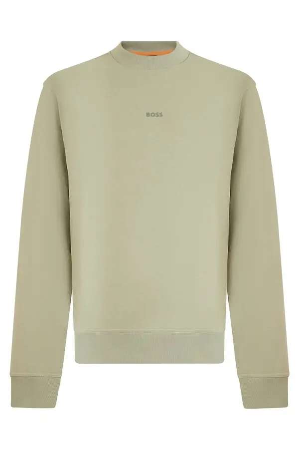 BOSS Refined Cotton Crewneck Sweatshirt