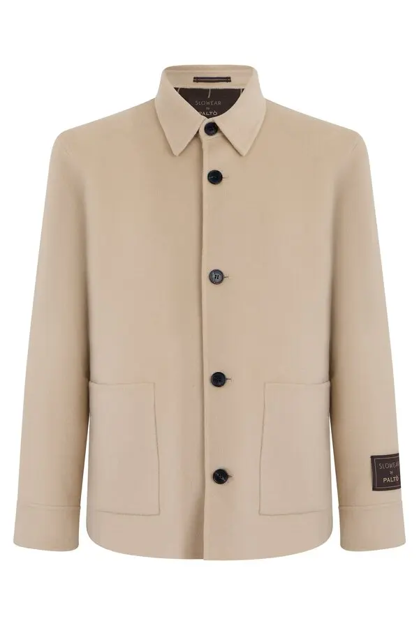SLOWEAR Wool Button-front Jacket