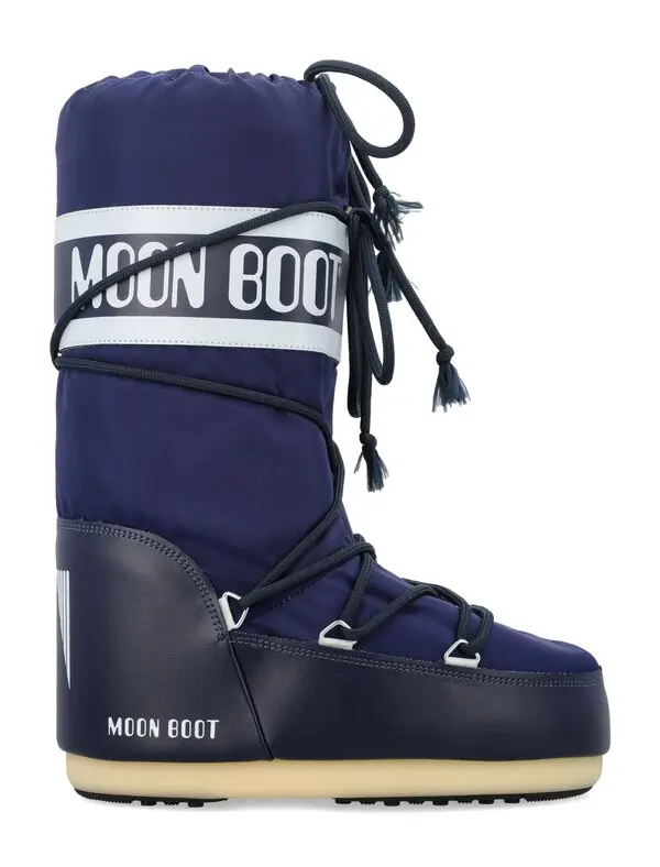 Moon Boot Icon Water-repellent Nylon Lace-up Boots - Nero