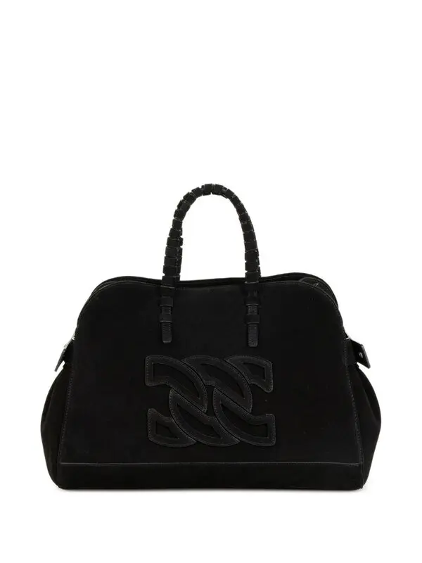 Casadei Park Avenue Leather Tote Bag - Black