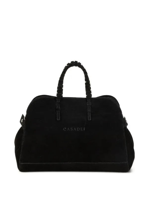 Casadei Park Avenue Leather Tote Bag - Black