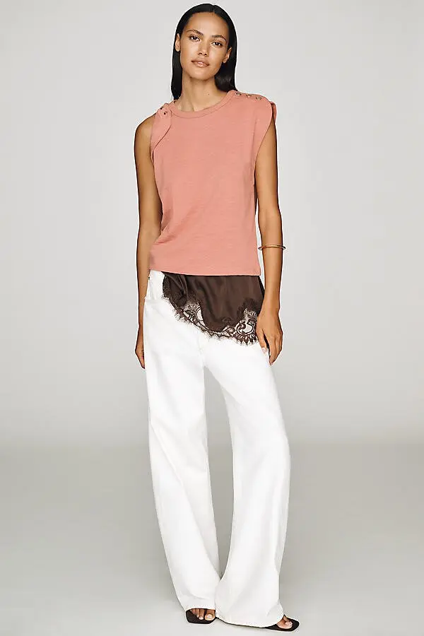 NATION LOS ANGELES Michaele Crop Tee