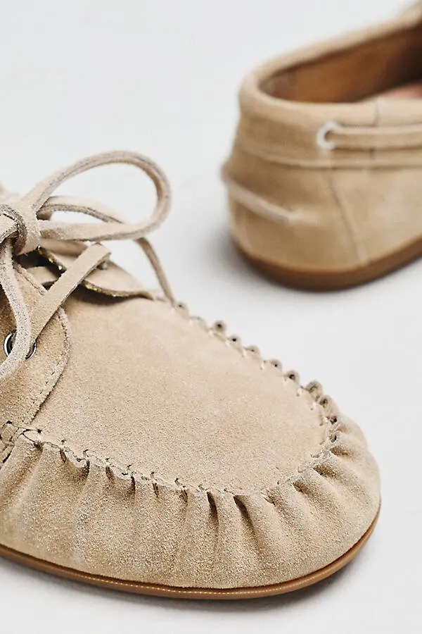 BIBI LOU Suede Moccasin Boat Shoes