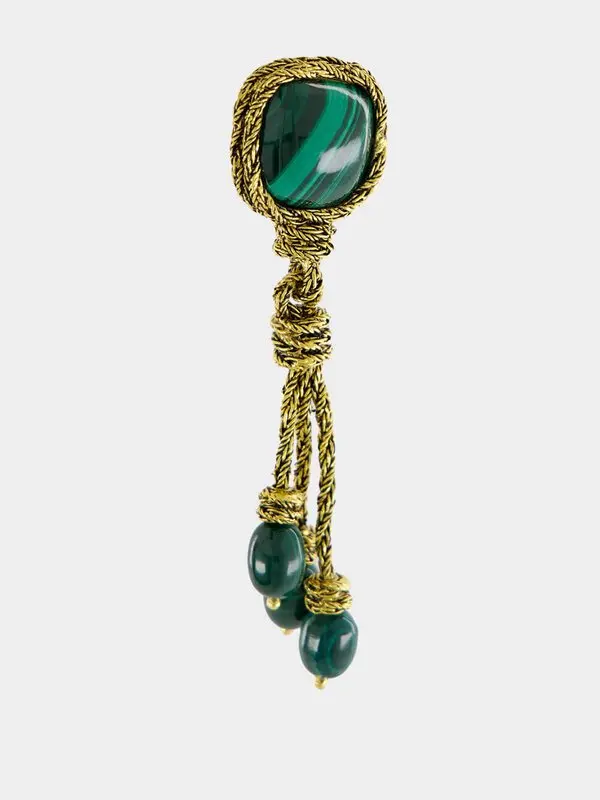 AURÉLIE BIDERMANN And Pine Green Miki Malachite Earrings