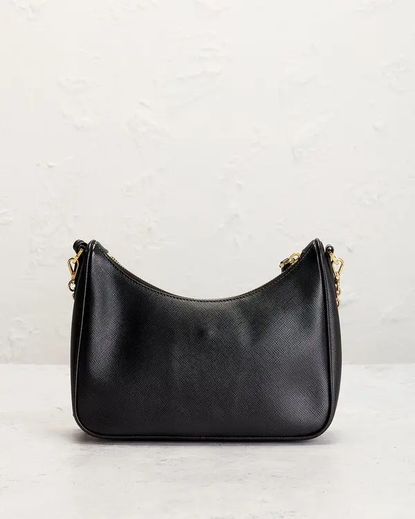 Prada Saffiano Re-edition 2005 Shoulder Bag - Black