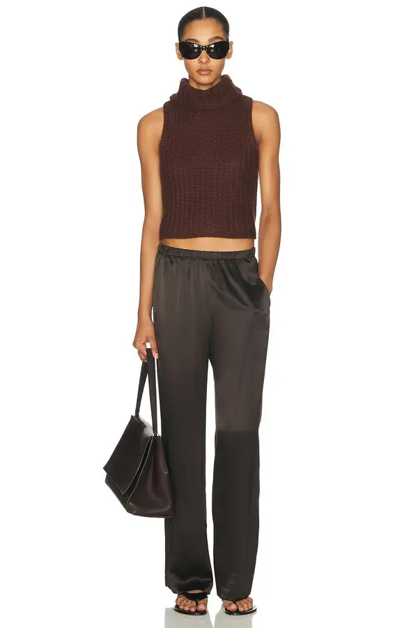 Sablyn Saige Cropped Turtleneck Top