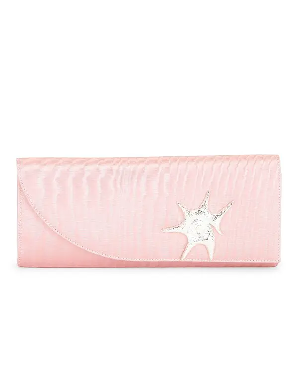 RENNK Moire Diane Clutch - Pink