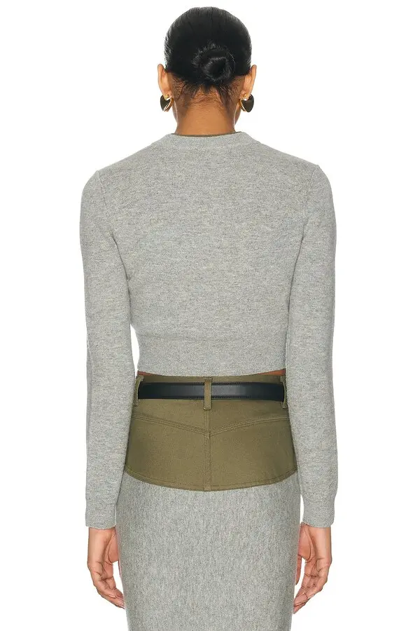 SELF-PORTRAIT Contrast Placket Cardigan
