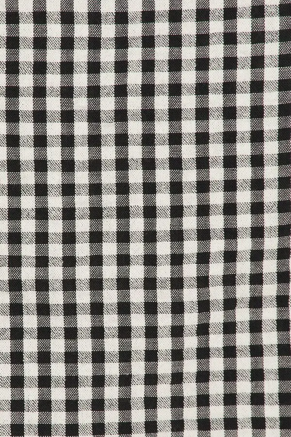 Donni. Cotton Gingham Boatneck Dress