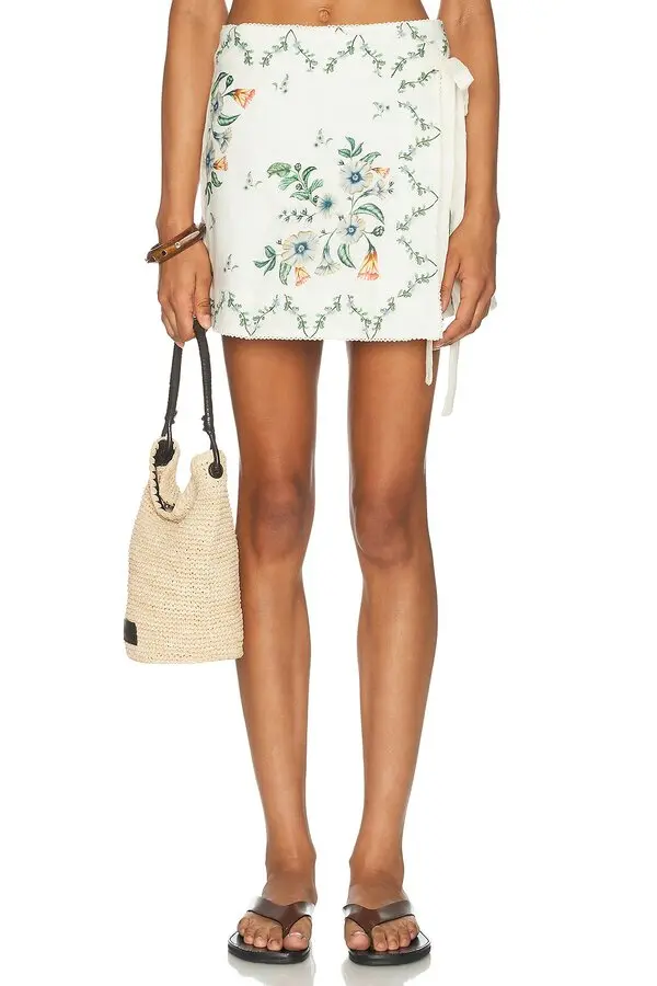 Agua Bendita Luna Mini Skirt - Brisa