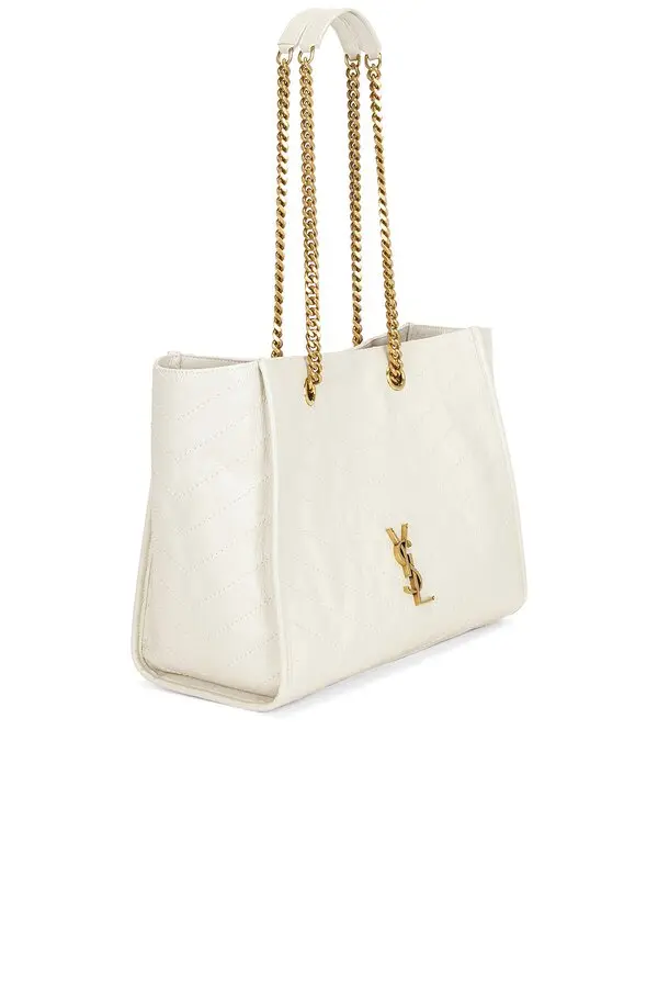 Saint Laurent East West Niki Shopping Bag - Blanc Vintage