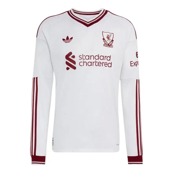 Adidas Liverpool Fc 26/27 Authentic Long Sleeve Jersey - White