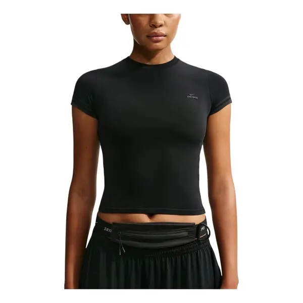 Nike Skims Stretch Knit Cropped T-shirt 'obsidian Igneous - Obsidian/igneous