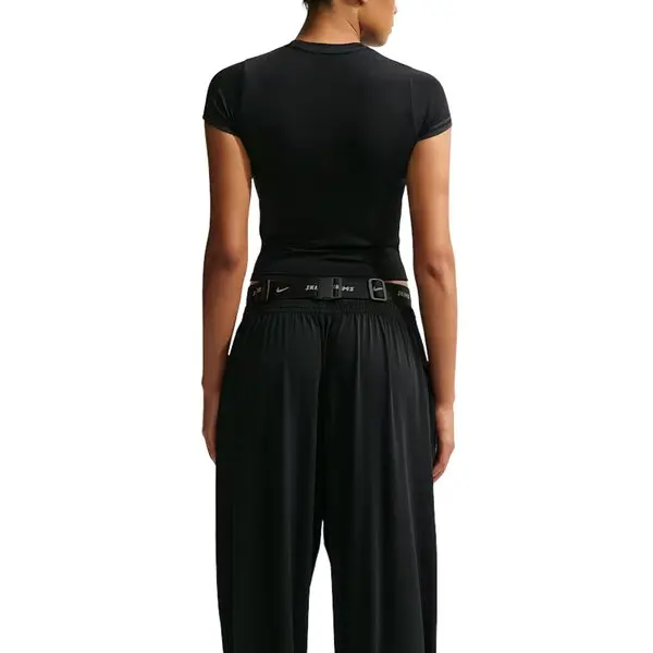 Nike Skims Stretch Knit Cropped T-shirt 'obsidian Igneous - Obsidian/igneous
