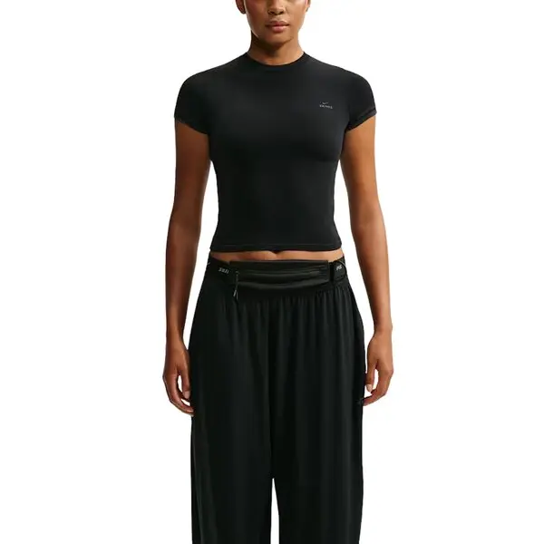 Nike Skims Stretch Knit Cropped T-shirt 'obsidian Igneous - Obsidian/igneous