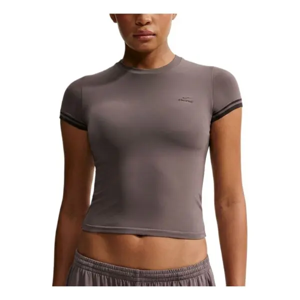 Nike Skims Stretch Knit Cropped T-shirt - Resin/phoenix