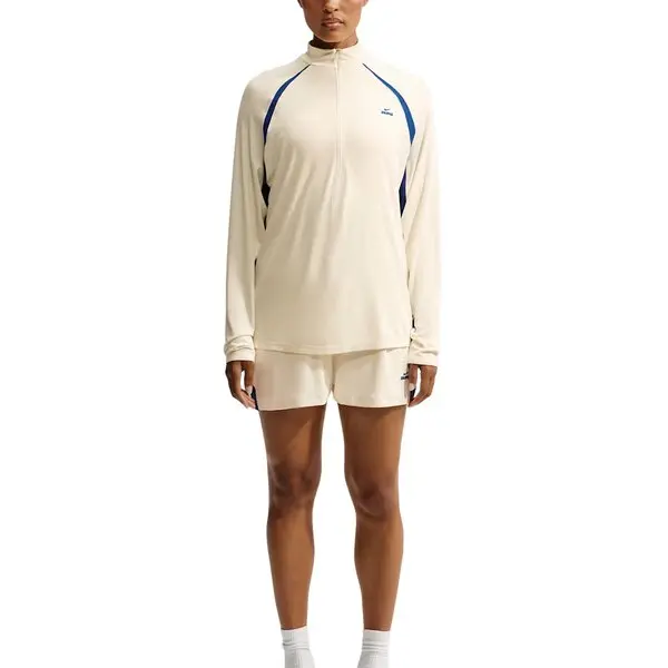 Nike Skims Stretch Knit 1/2-zip T-shirt - Actv Ivory/cobalt