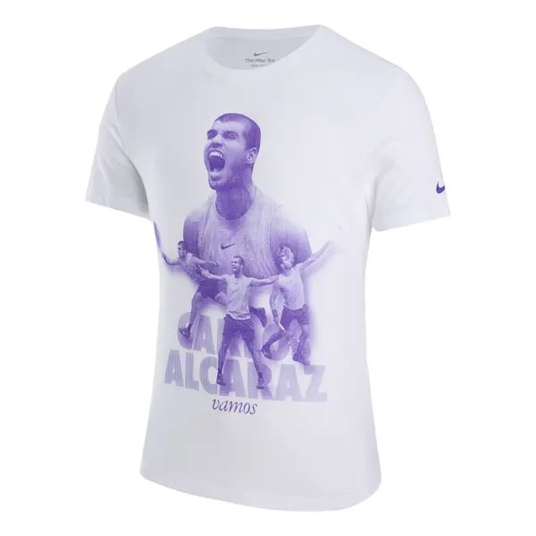 Nike Carlos Alcaraz Court Dri-fit Graphic T-shirt - White