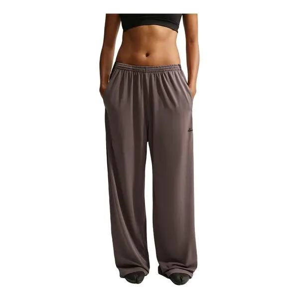 Nike Skims Stretch Knit Wide-leg Pants - Resin/phoenix
