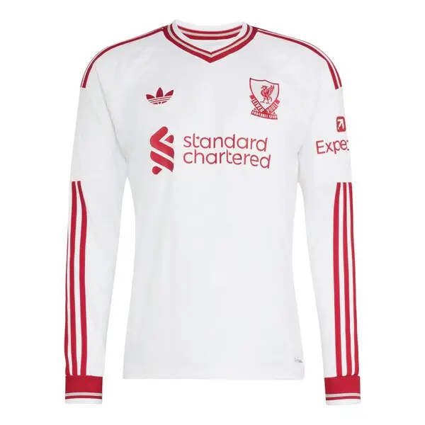 Adidas Liverpool Fc 26/27 Away Jersey Long Sleeve - White