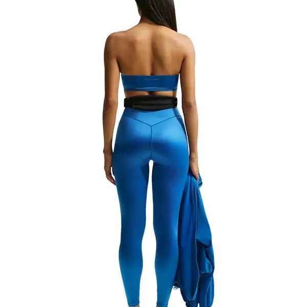 Nike Skims Satin Shine Convertible Bandeau Bra - Cobalt