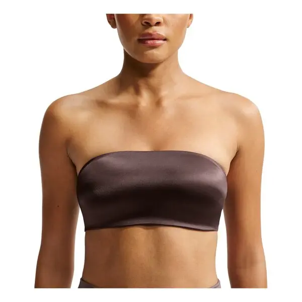 Nike Skims Satin Shine Convertible Bandeau Bra - Resin