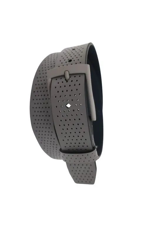 IZOD Comfort Stretch Perforated Leather Belt - Grey