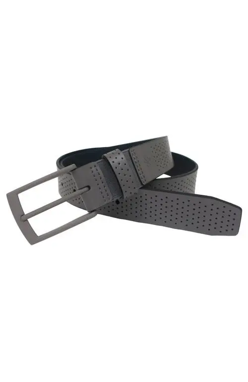 IZOD Comfort Stretch Perforated Leather Belt - Grey
