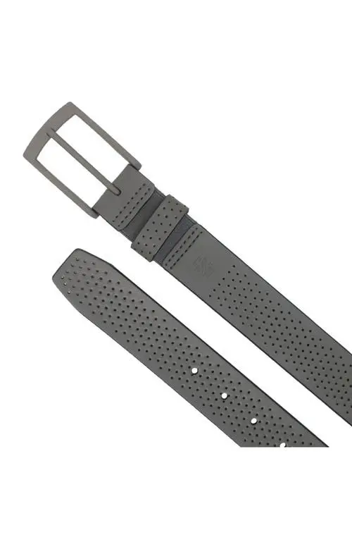IZOD Comfort Stretch Perforated Leather Belt - Grey