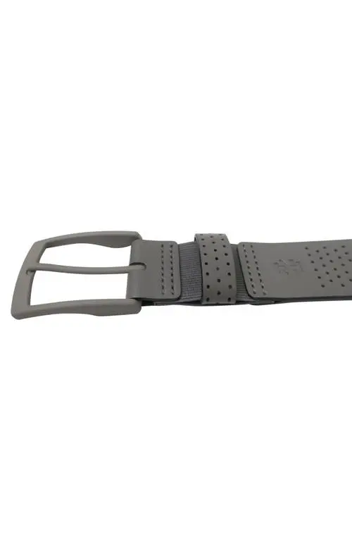 IZOD Comfort Stretch Perforated Leather Belt - Grey