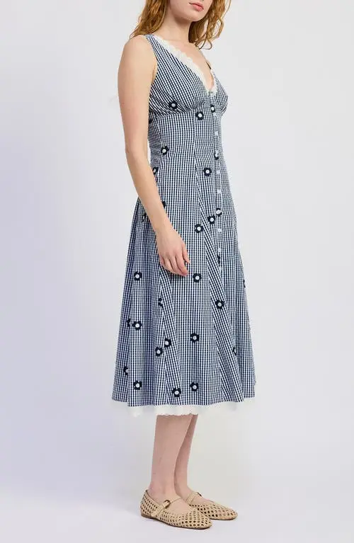 JACQUIE THE LABEL Hera Gingham Midi Dress