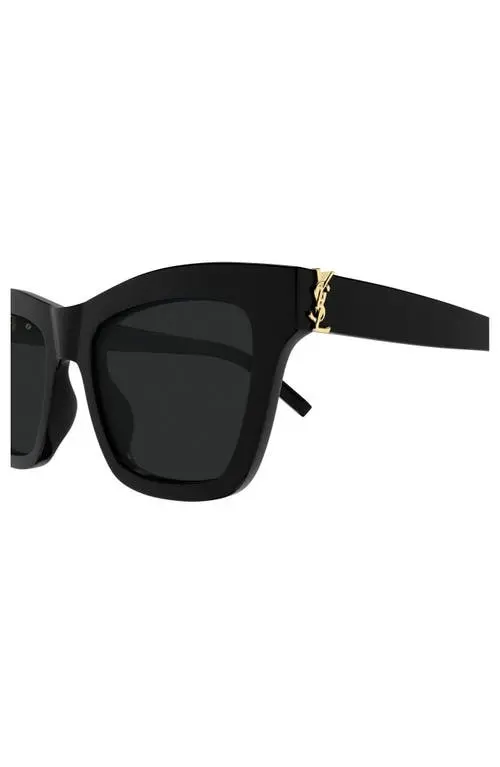 Saint Laurent Sl M156 Cat Eye Sunglasses - Black
