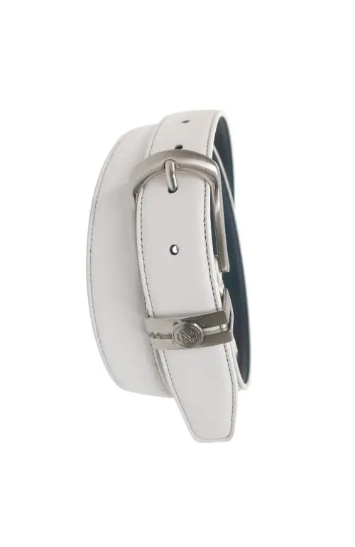 IZOD Golf 32mm Genuine Leather Belt With Metal Keeper