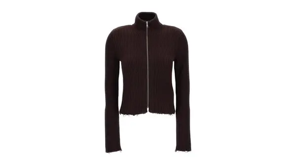 MAISON MARGIELA Zip-up Ribbed Jacket