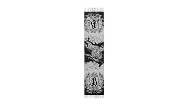 Burberry Mu Stormy Knight Check Scarf