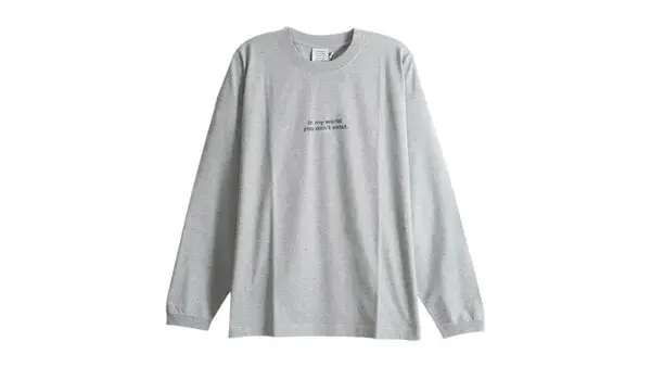 Vetements In My World Longsleeve Top - Grey